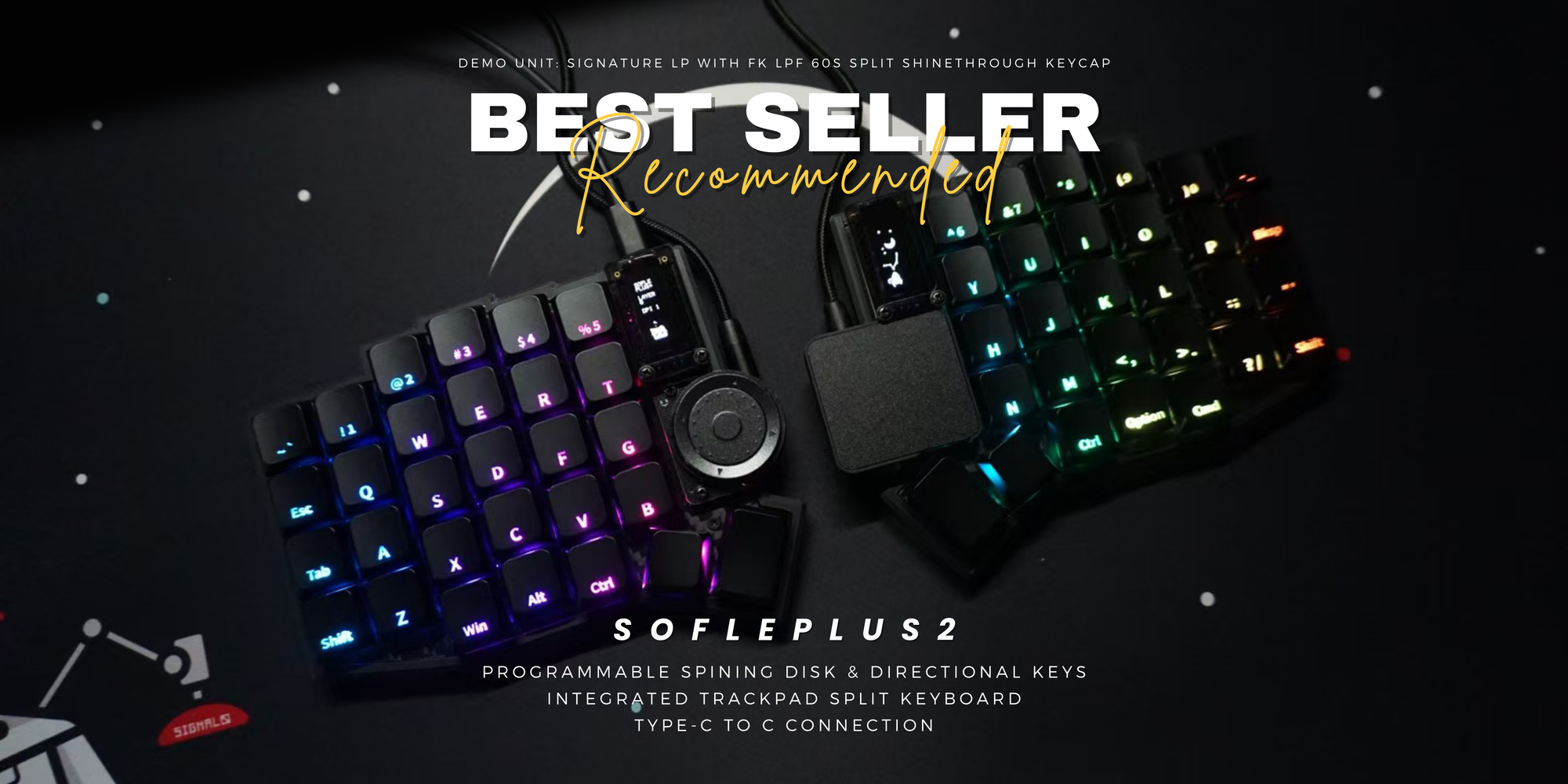 XCMKB - Split Keyboards with Trackball, Trackpad & Wireless Options