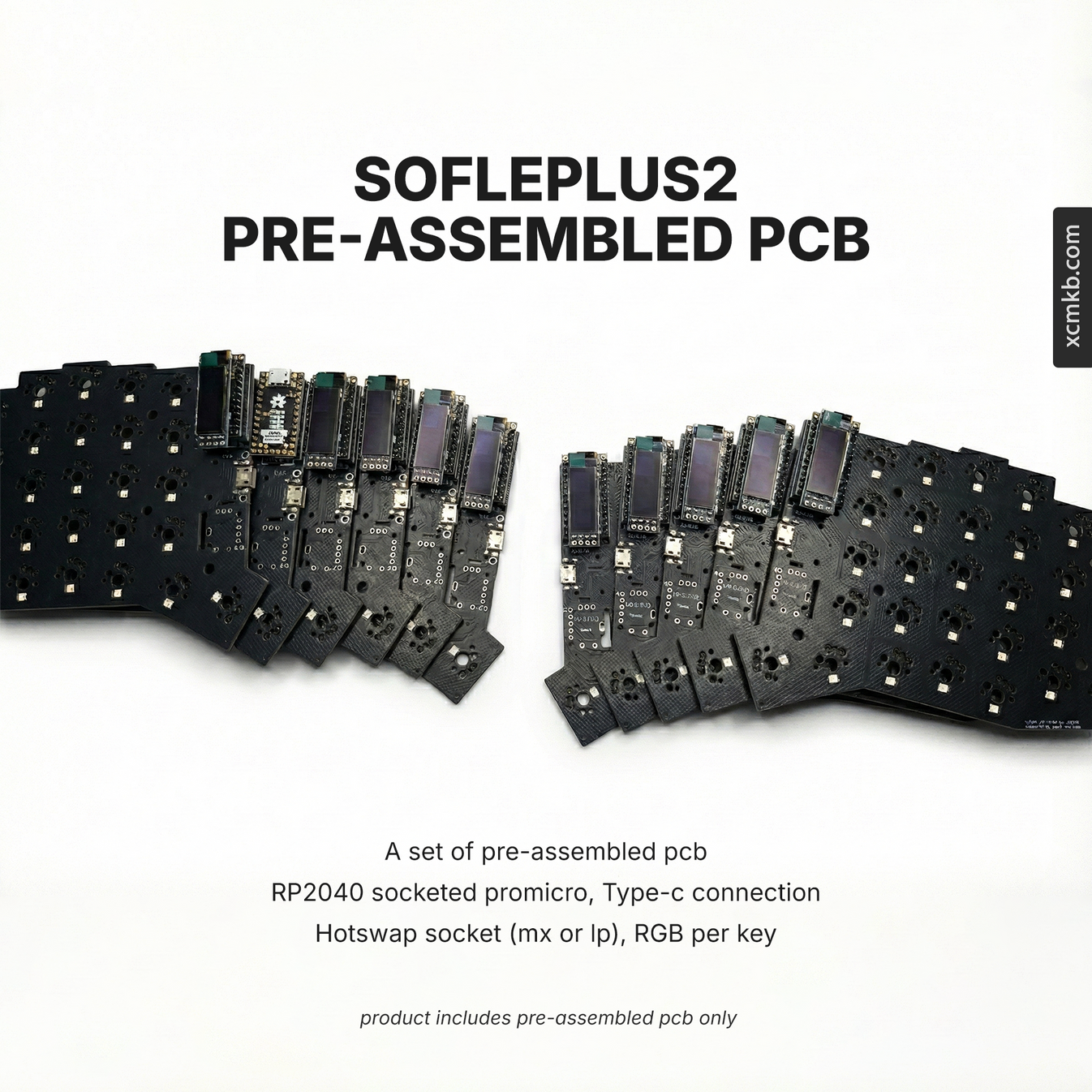 SoflePLUS2 - Split Ergonomic Keyboard Integrated Trackpad – XCMKB