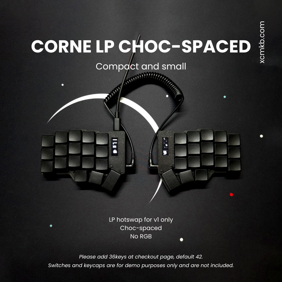 XCMKB - Split Keyboards with Trackball, Trackpad & Wireless Options