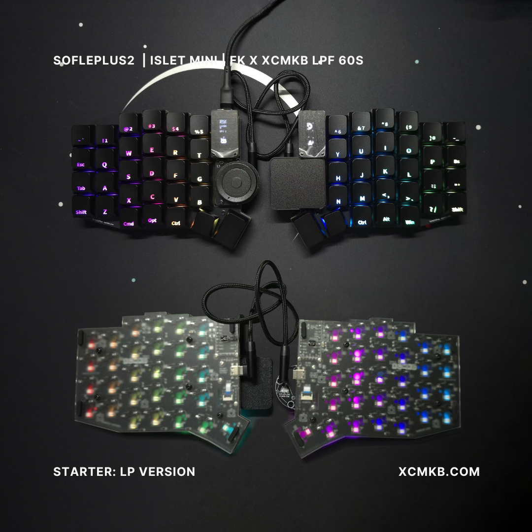 SoflePLUS2 - Split Ergonomic Keyboard Integrated Trackpad – XCMKB