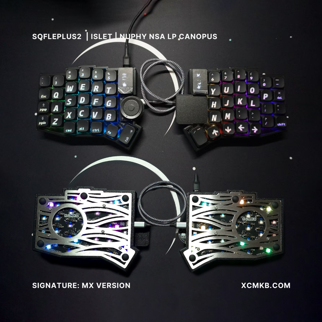 SoflePLUS2 - Split Ergonomic Keyboard Integrated Trackpad – XCMKB